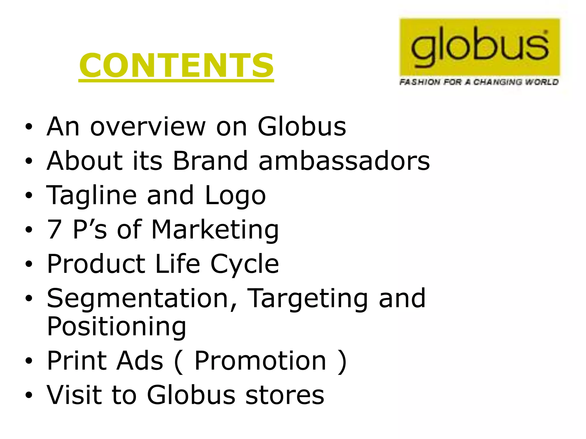 Presentation on globus | PPTX