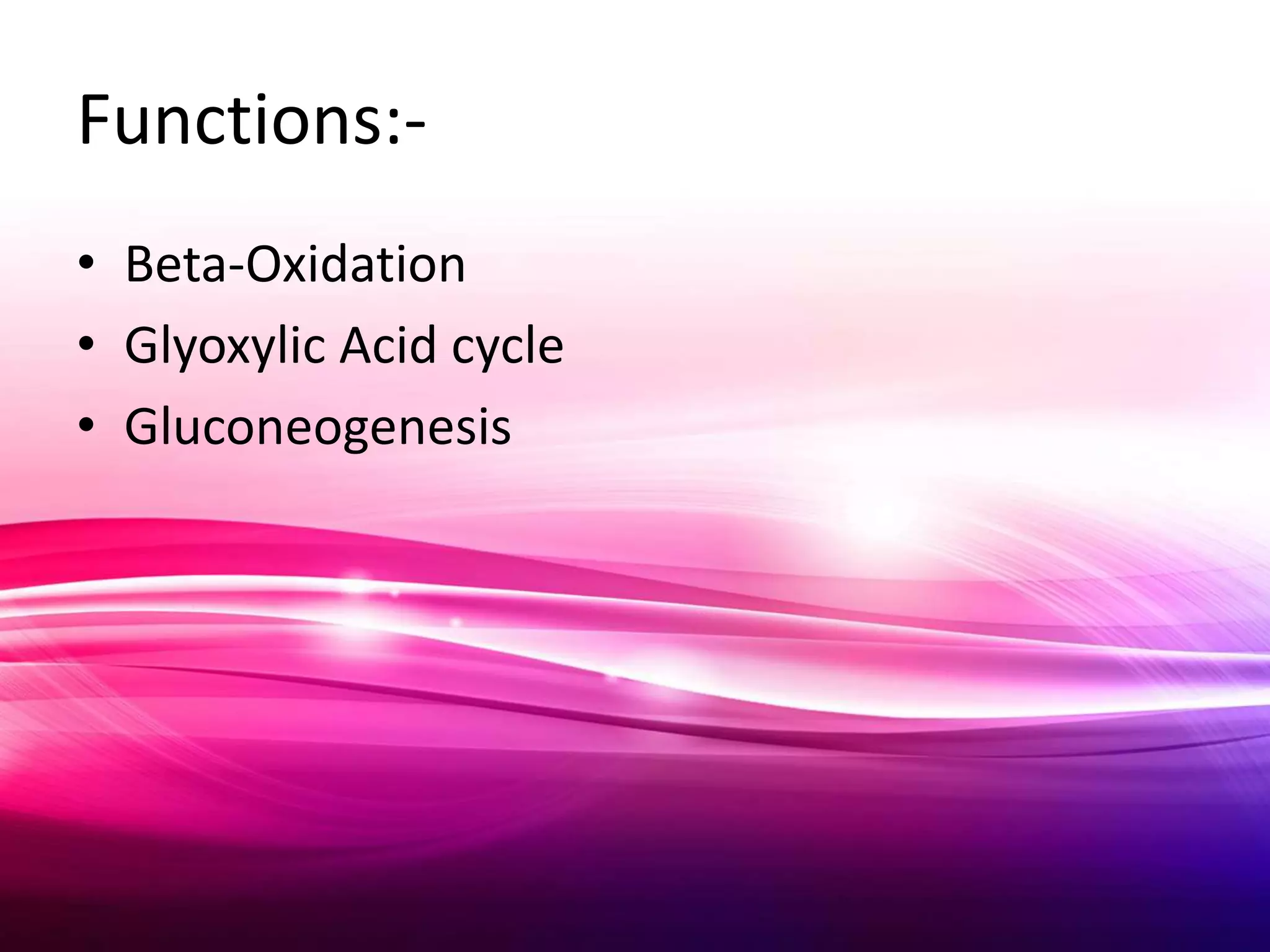 Presentation on glyoxisome | PPTX