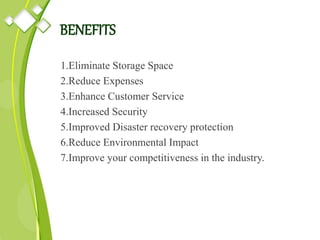 Presentation on Going Paperless | PPTX