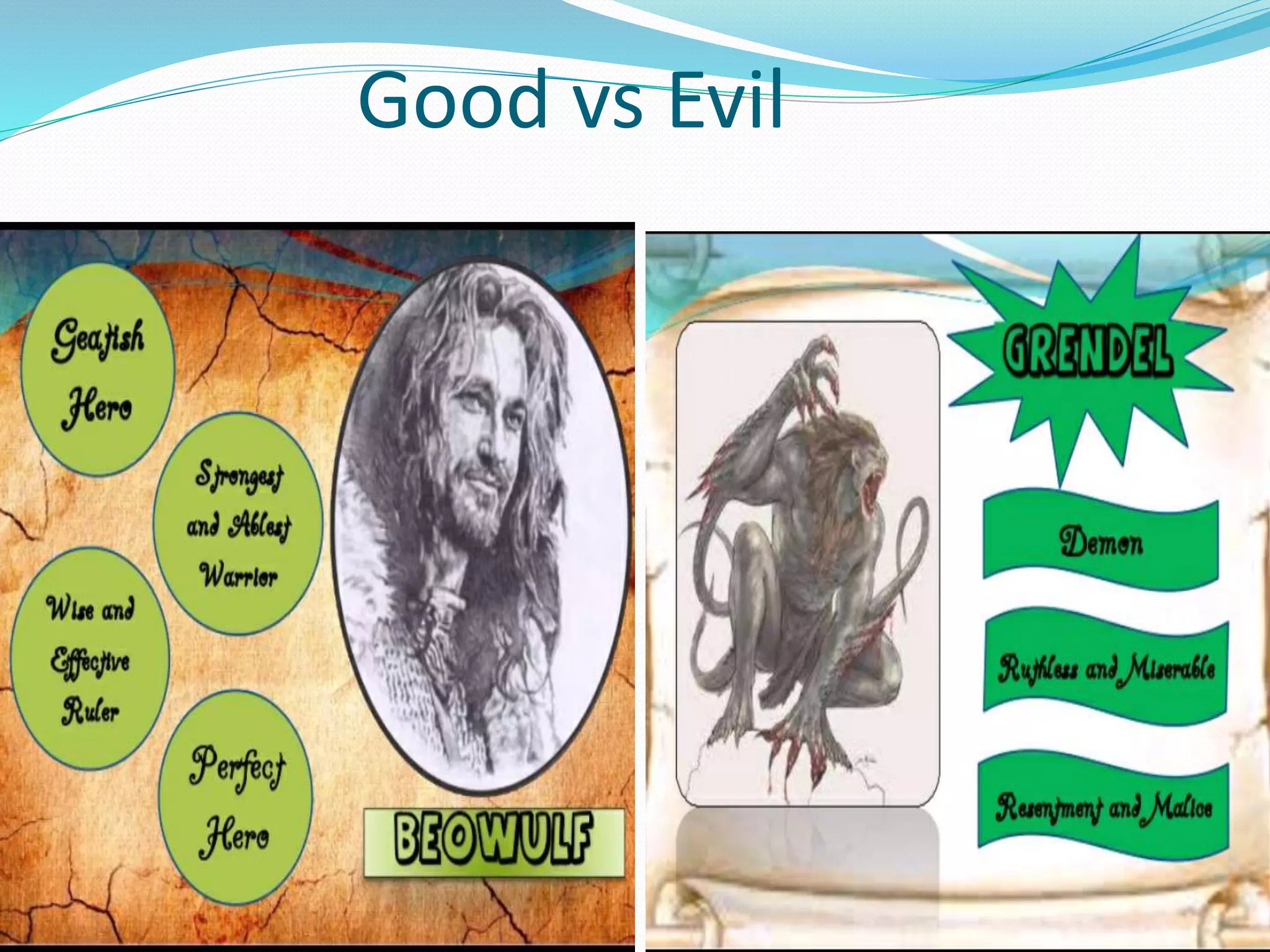 Presentation on good vs evil in beowulf | PPT