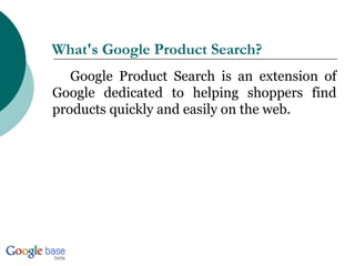 Presentation On Google Base | PPT