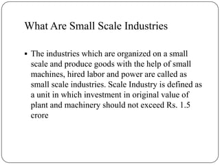 Presentation on government policies for small | PPTX