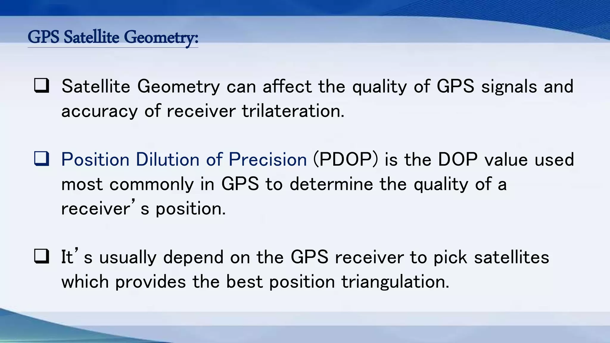 Presentation on GPS (Global Positioning System) | PPTX