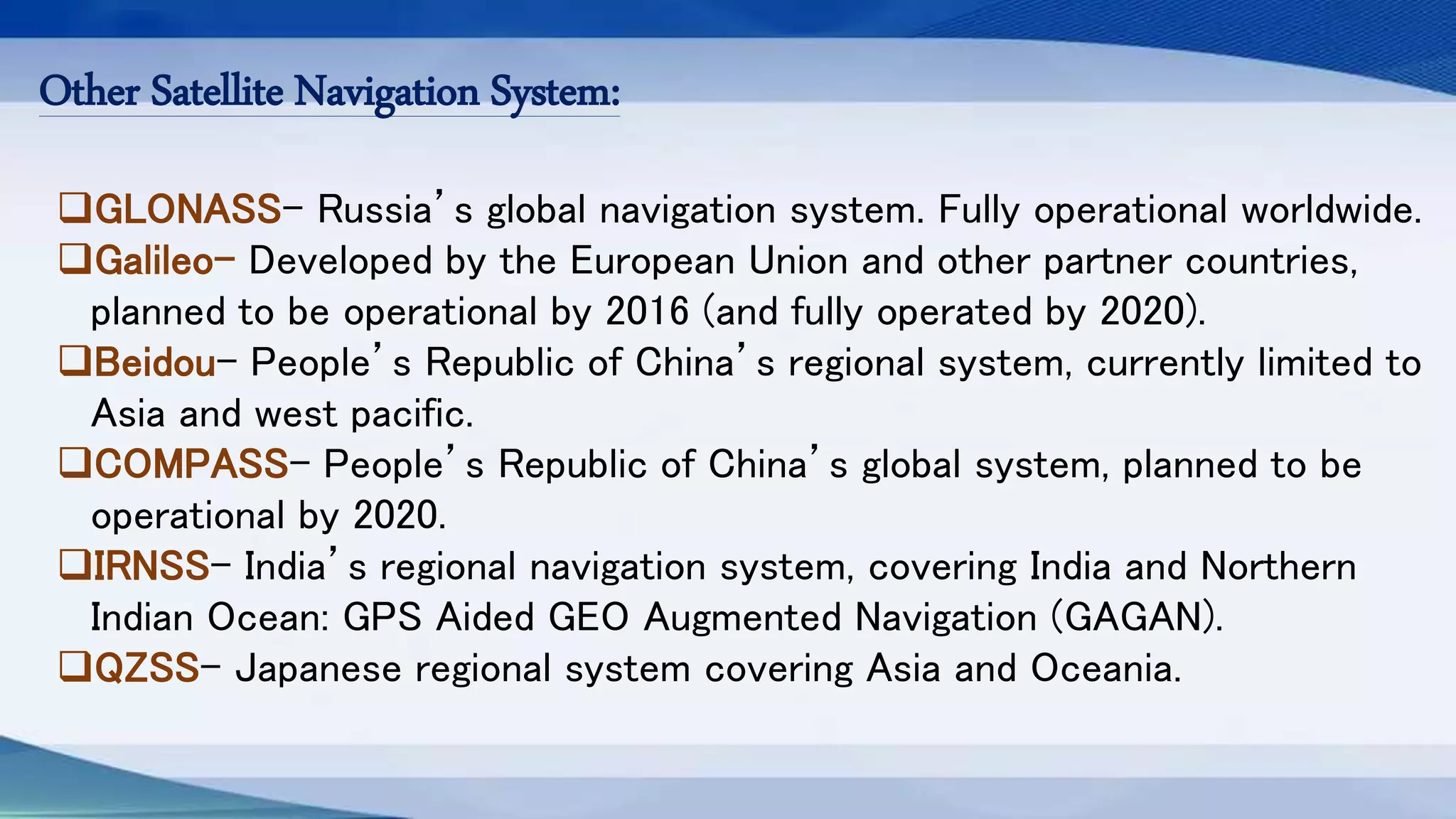 Presentation on GPS (Global Positioning System) | PPTX