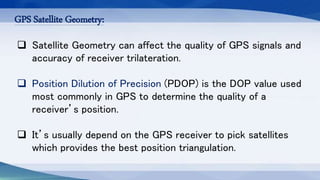 Presentation on GPS (Global Positioning System) | PPTX