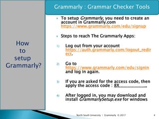 Presentation on Grammarly | PPTX | Computer Software and Applications ...