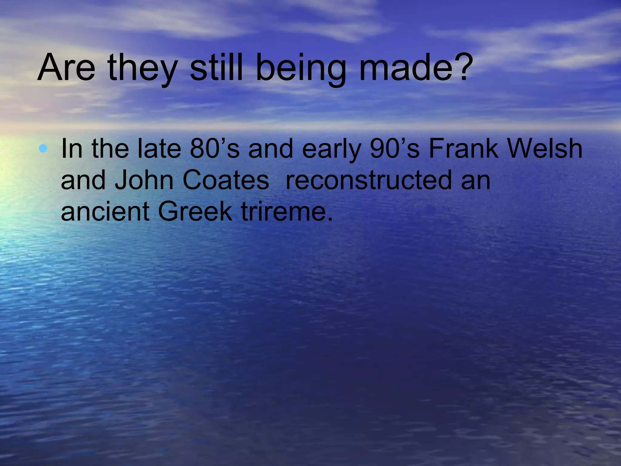Presentation on Greek ships | PPT