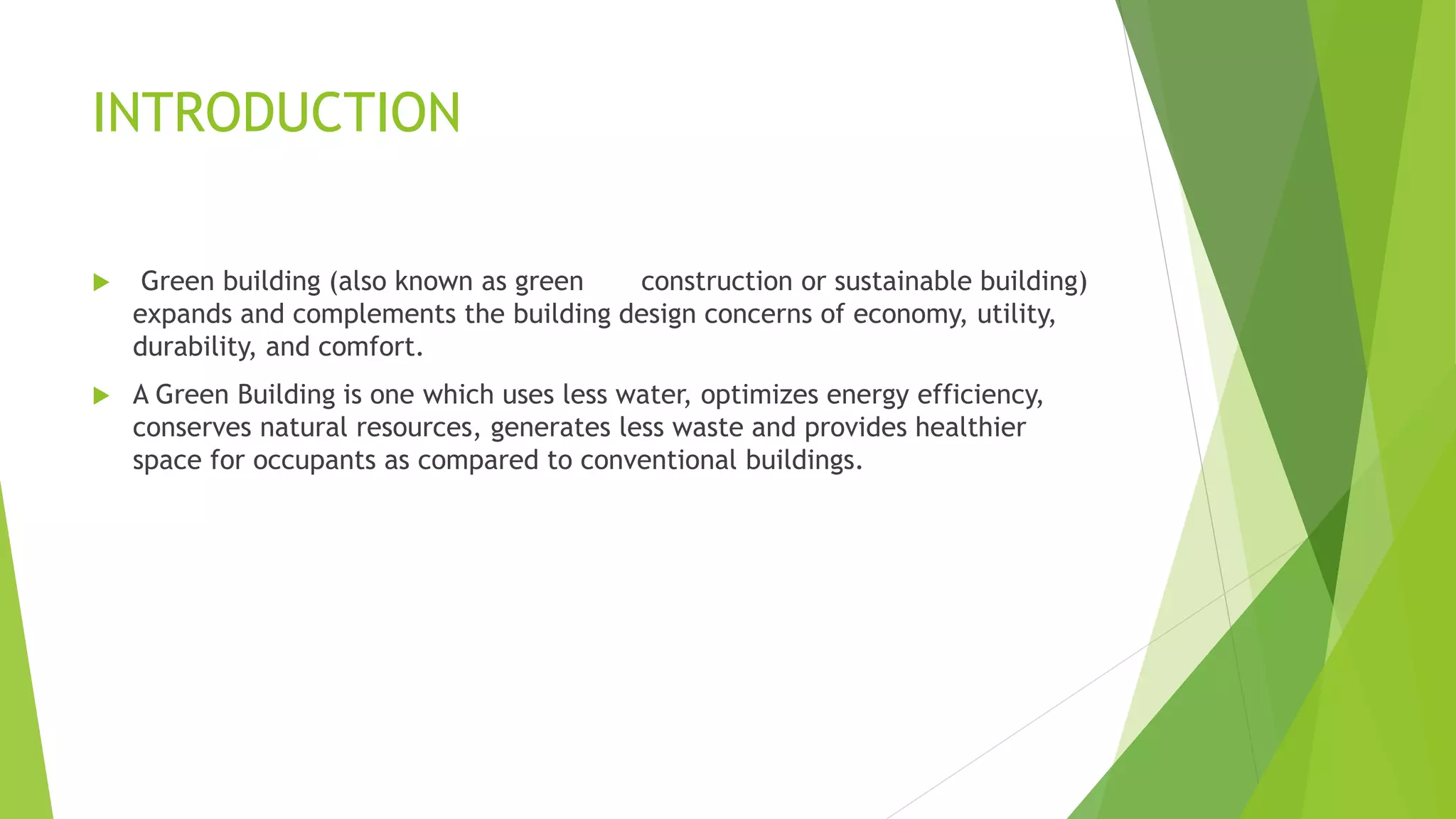 Presentation on green building | PPTX
