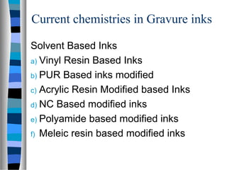 Presentation on green chemistry in gravure printing | PPT