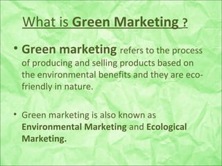 Green Marketing | PPT