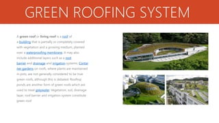 Presentation on Green Roofing System | PDF