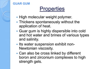 Presentation on guar gum in hf in india | PPTX