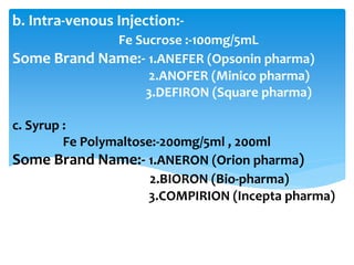 Presentation on haematinics | PPT