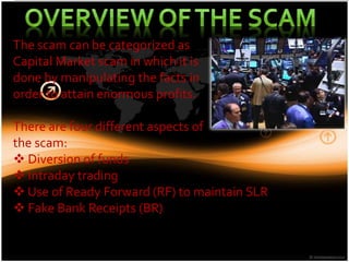 Presentation on harshad mehta scam | PPTX