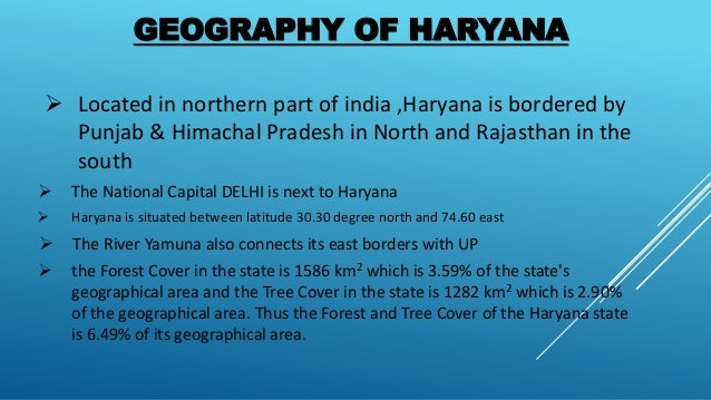 Presentation on Haryana