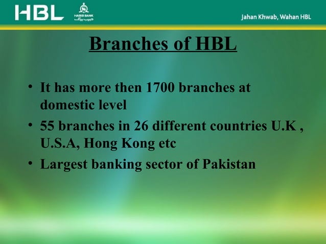 Presentation on HBL PPT | PPT