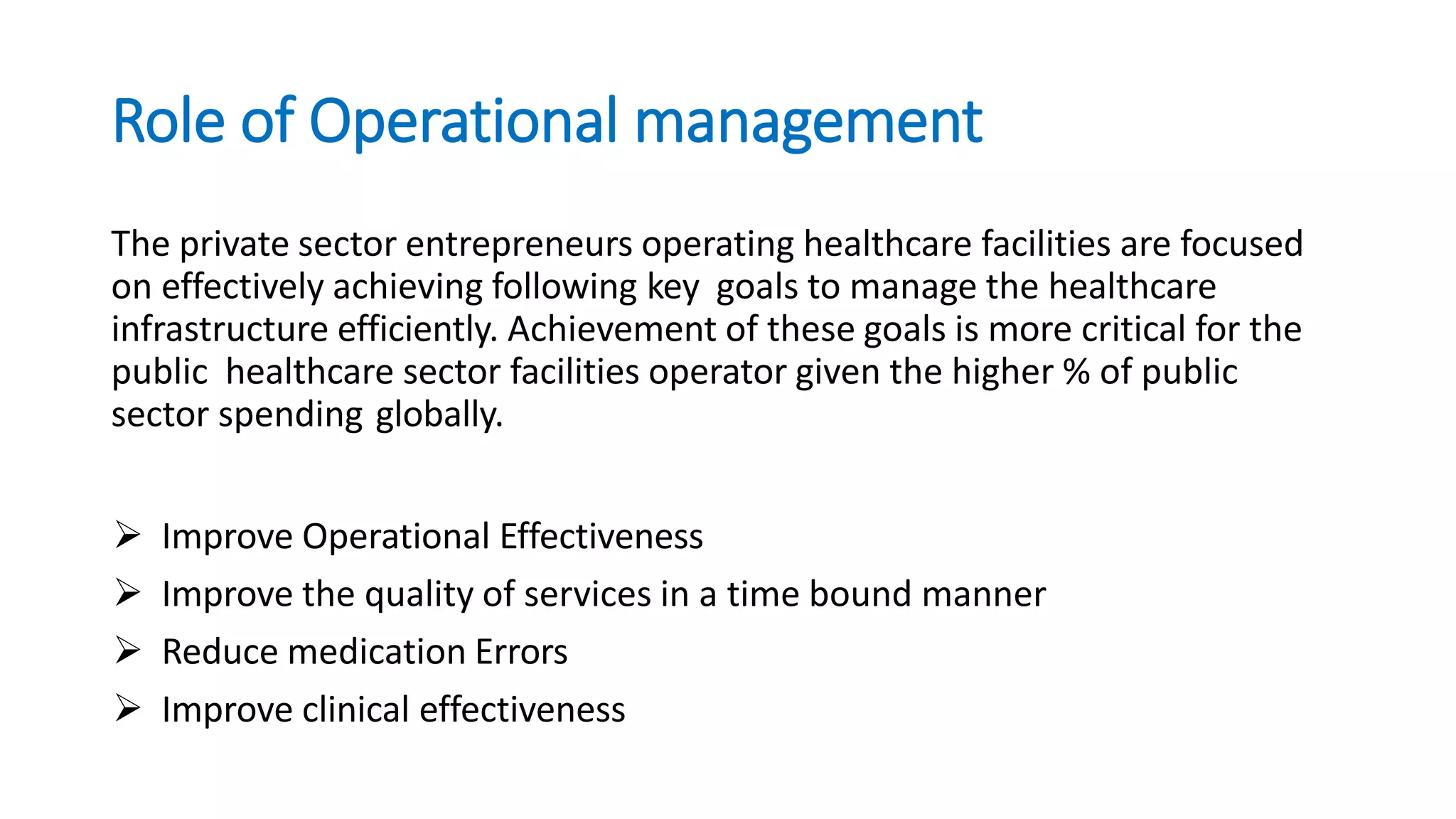 Operational Management in Health Administration | PPTX