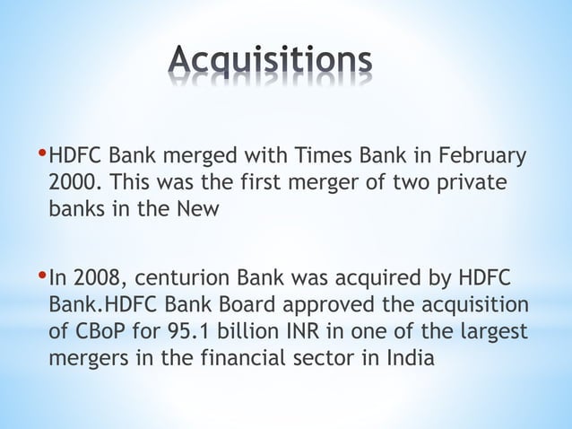 Presentation on hdfc bank. | PPTX | Business Banking & Finance | Business