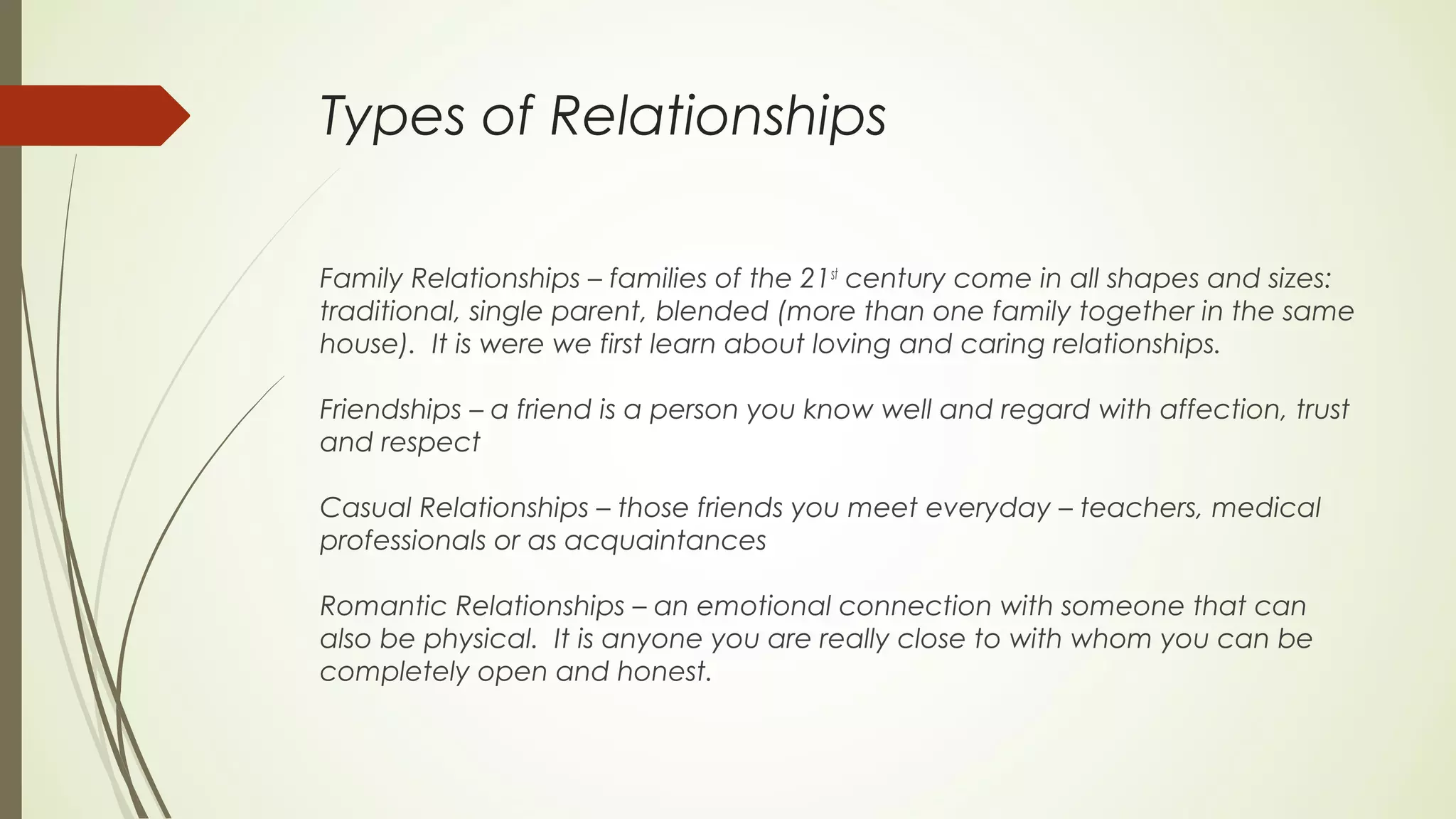 Presentation on healthy relationships | PPT
