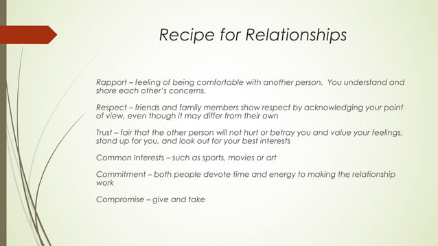 Presentation on healthy relationships | PPT