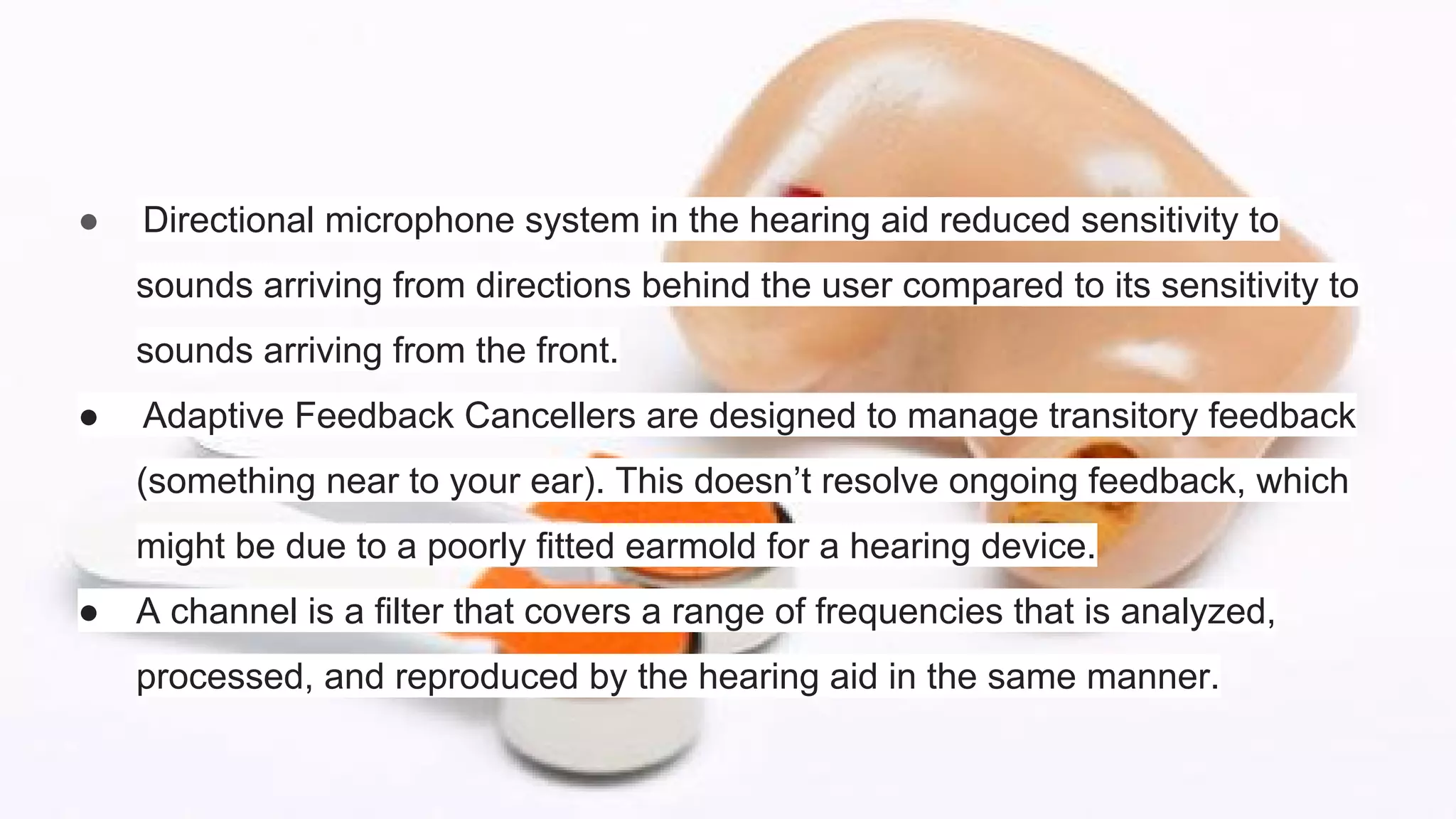 Presentation on hearing aids technology | PDF