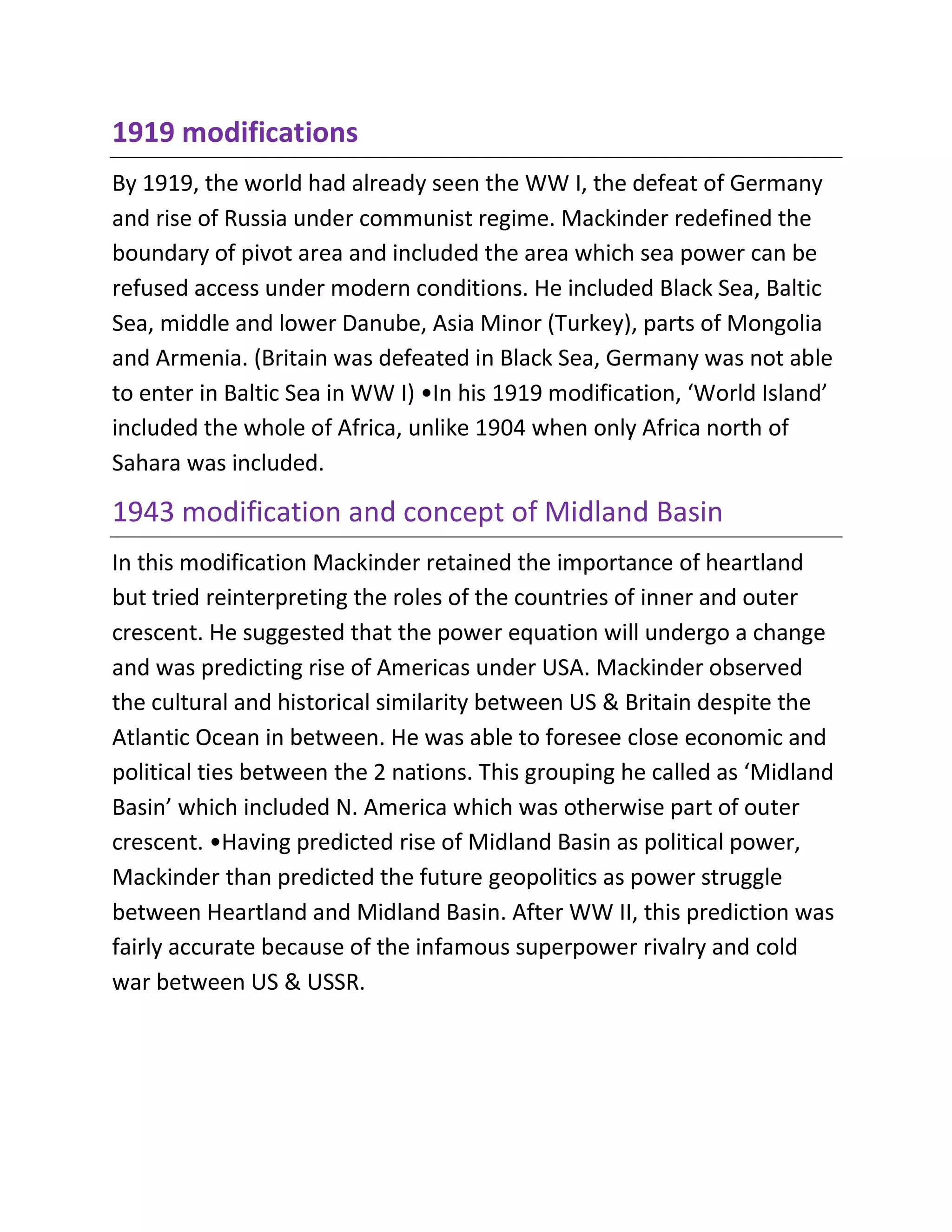 heartland theory & Rimland theory | PDF