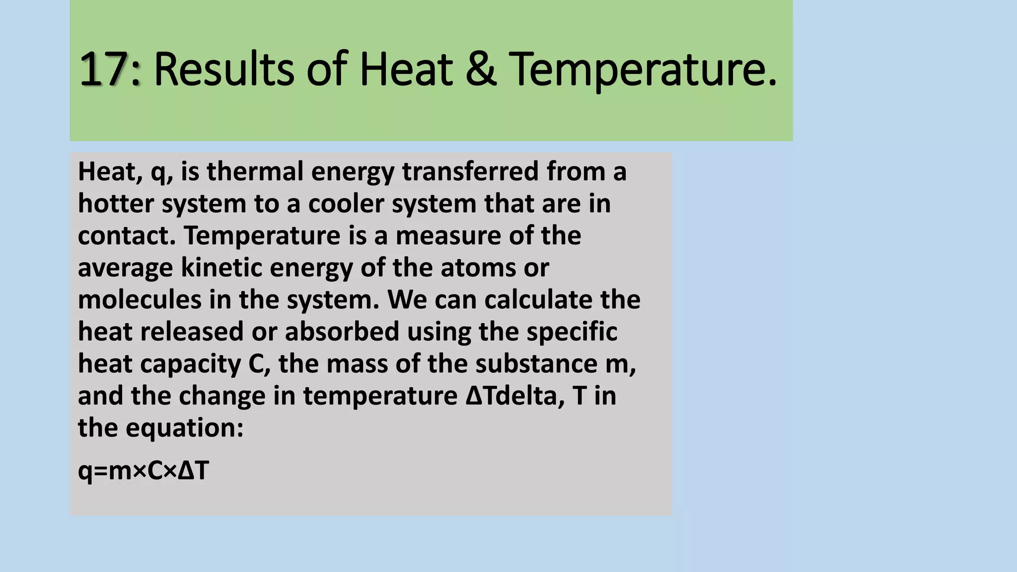 Presentation on heat and temperature | PPTX