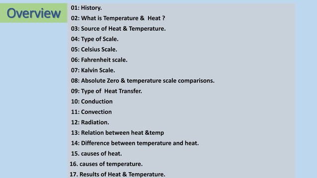Presentation on heat and temperature | PPTX