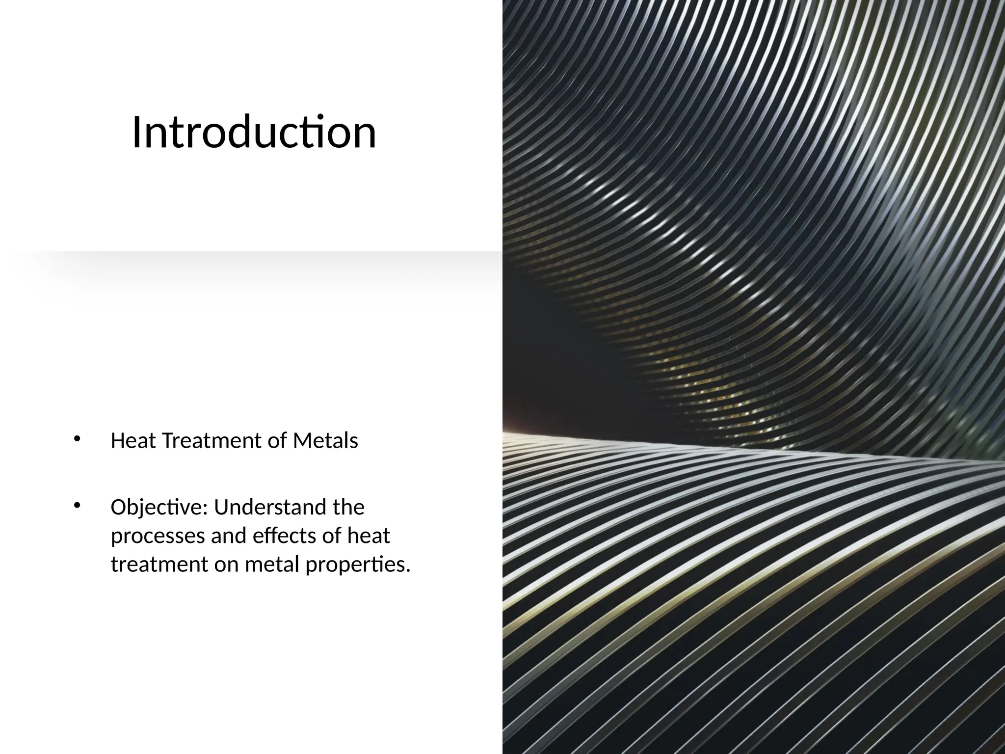 Presentation on Heat Treatment of Metals | PPTX | Chemistry | Science