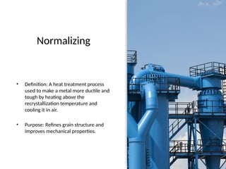 Presentation on Heat Treatment of Metals | PPTX | Chemistry | Science