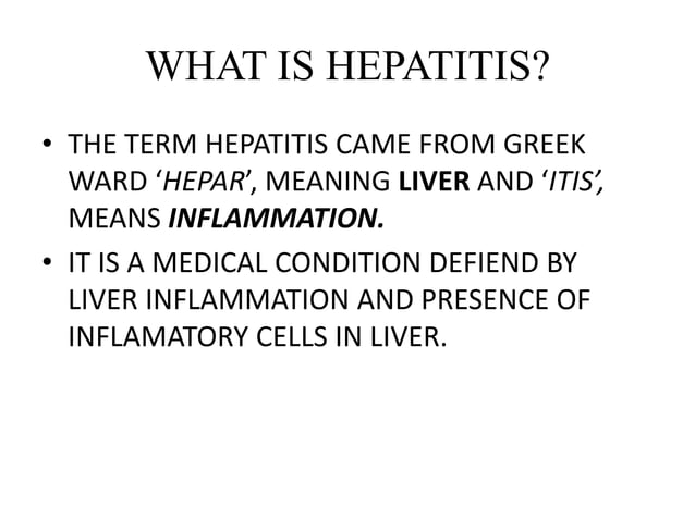 Presentation onhepatitis | PPT