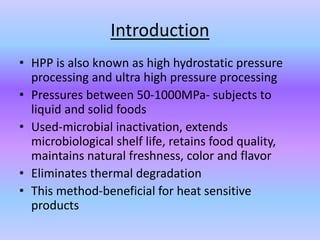 Presentation on high pressure processing.pptx