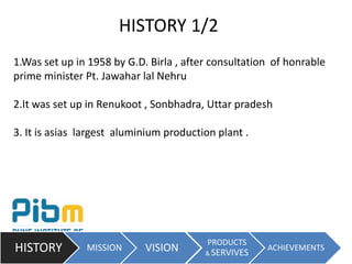 PRESENTATION OF HINDALCO PVT.LTD
