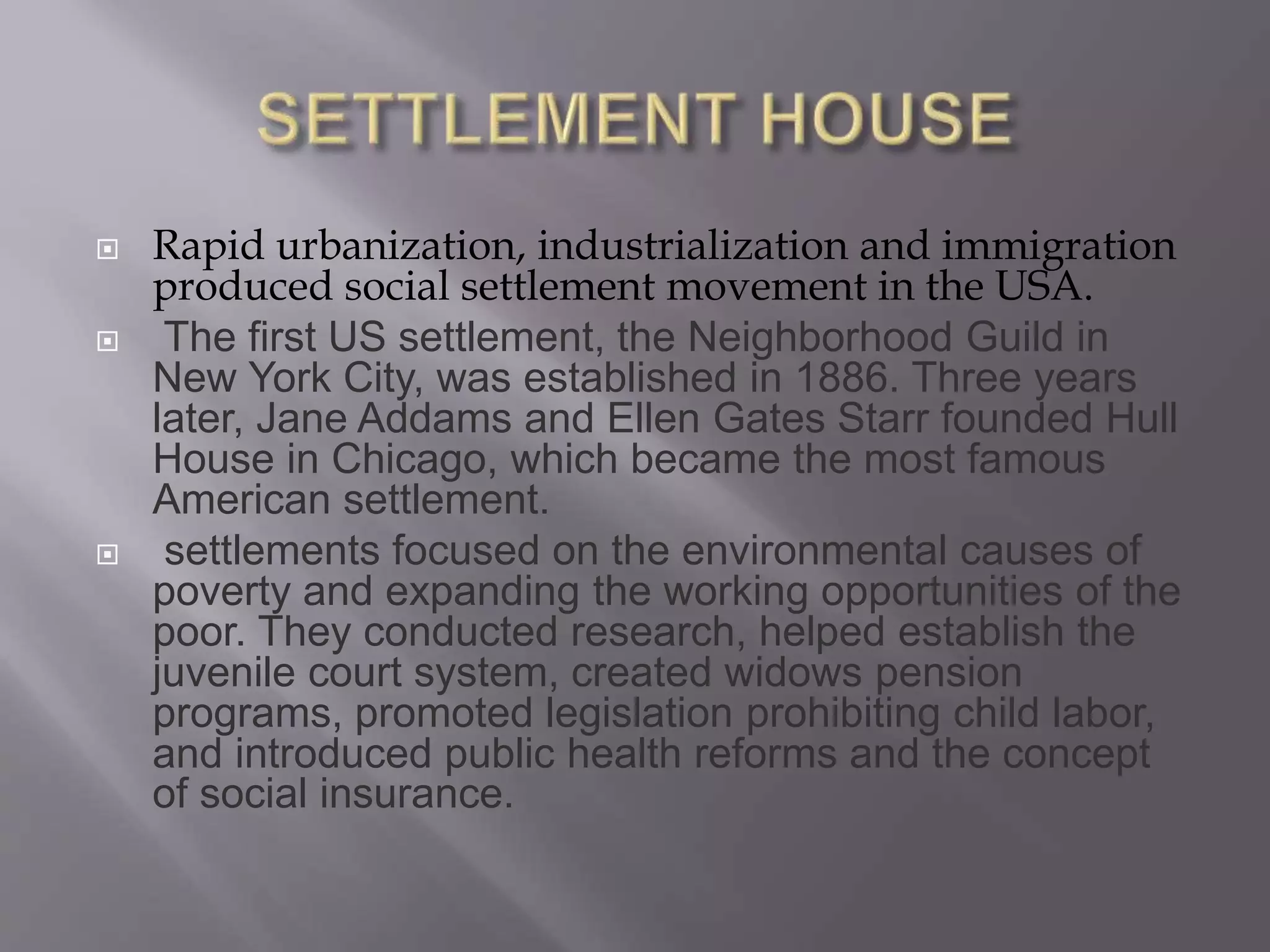Presentation on historical development of social work in | PPTX
