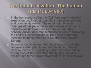 Presentation on historical development of social work in | PPTX