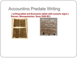 Presentation on history of accounting | PPTX