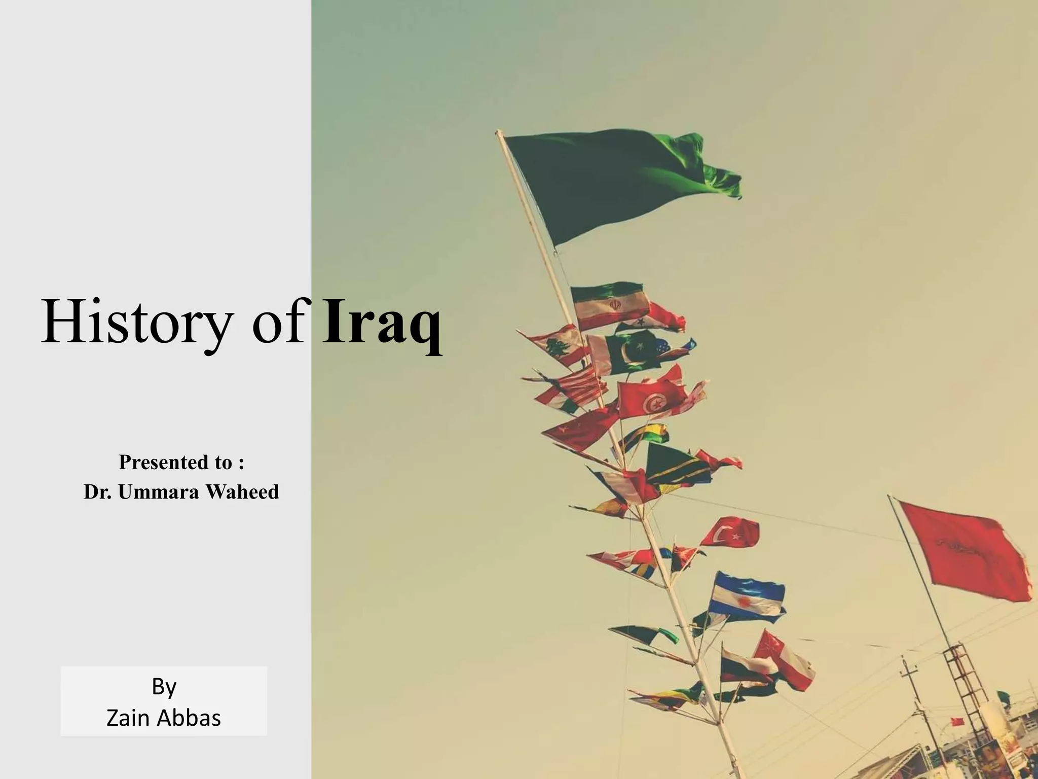 Presentation on history of iraq | PPTX