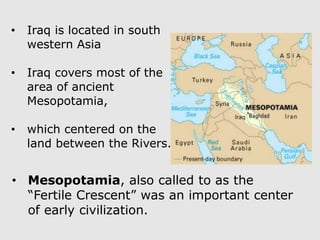 Presentation on history of iraq | PPTX