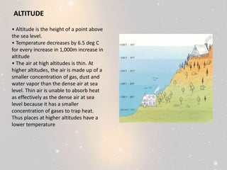 Presentation on horizontal differences of Temperature | PPTX