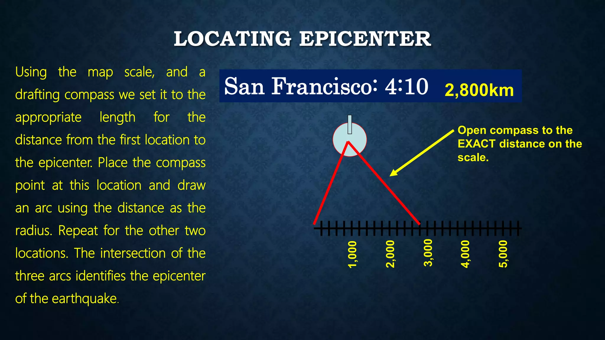 Presentation on how to locate epicenter of an earthquake | PPTX