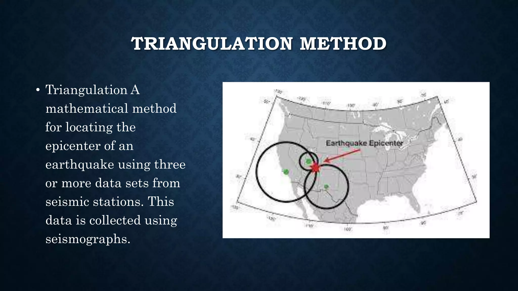 Presentation on how to locate epicenter of an earthquake | PPTX