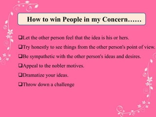 Presentation on how to win friends & people | PPTX