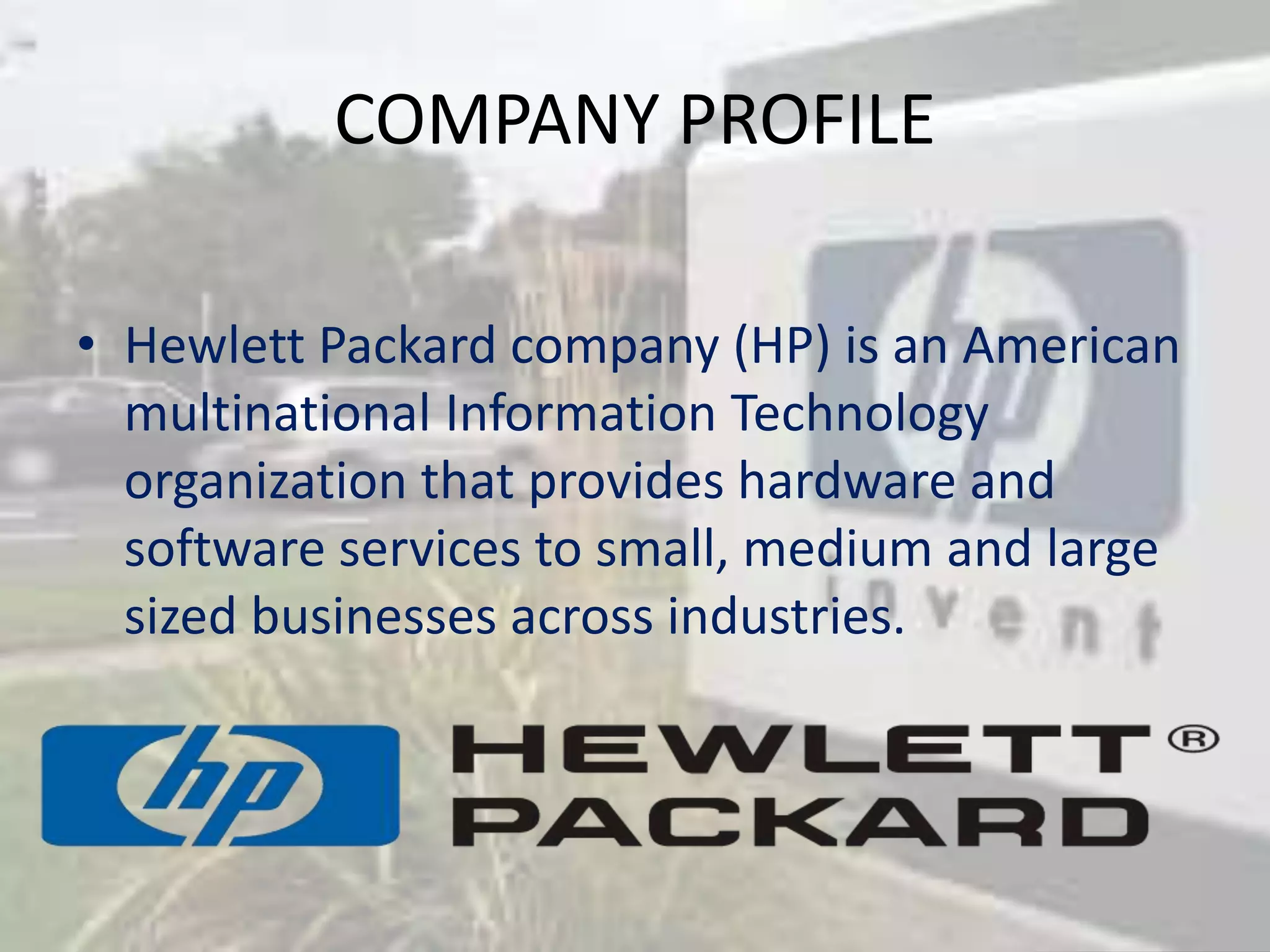 Presentation on HP company | PPTX