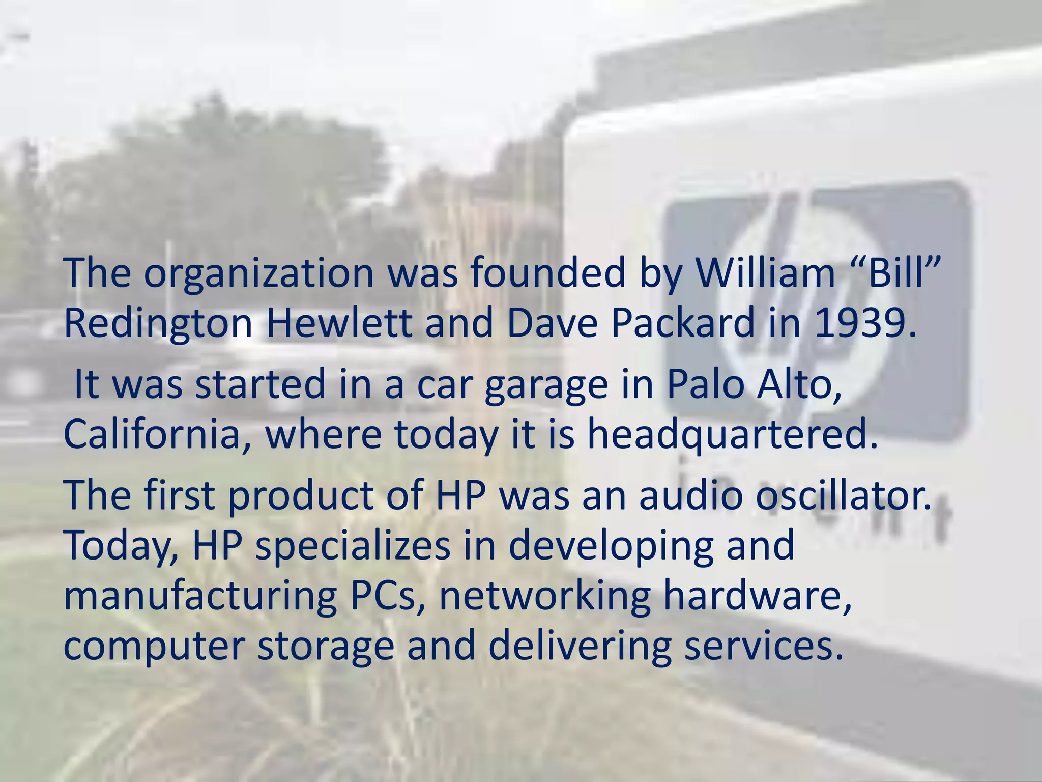 Presentation on HP company | PPTX