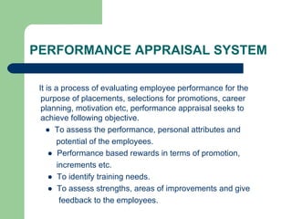 Presentation on Performance Appraisal System | PPT