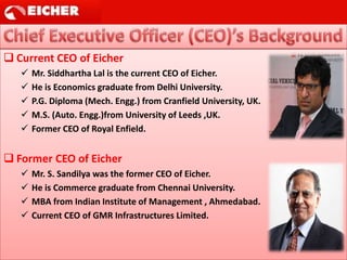 HR Policy of Eicher Motors | PPTX