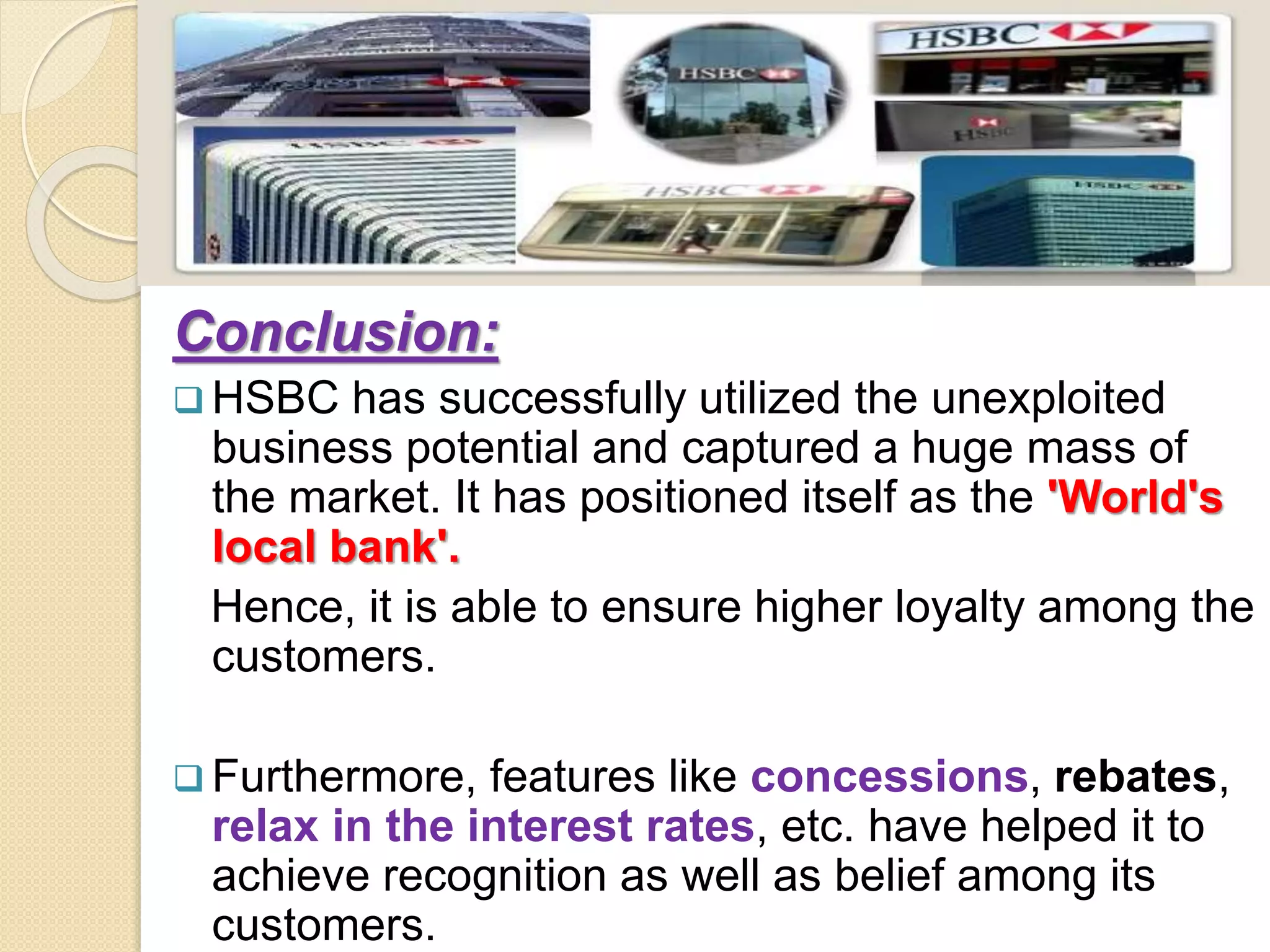 Presentation on HSBC by Team- 'ICE BREAKER' | PPT