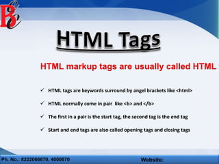 HTML Training Institute in Ambala ! Batra Computer Centre | PPTX | Web ...