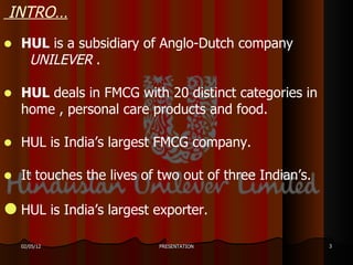 Presentation on hul(v s g) | PPT