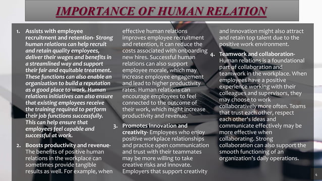 Presentation On HUMAN RELATION APPROACH 56 (1).pptx | Human Resources ...
